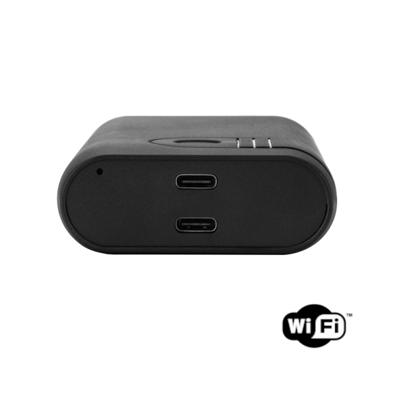 Enregistreur micro espion Wifi aimanté dans batterie de secours
